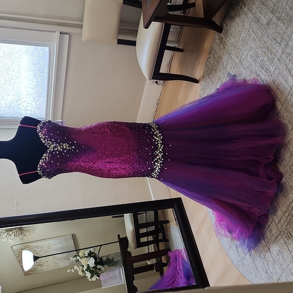 Party Time Formals | Dresses | Size Purple Pink Sequintulle Mermaid ...